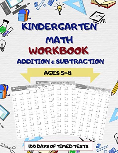 Mua Kindergarten math workbook addition and subtraction : 100 days of ...