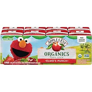 Amazon.com : Apple & Eve Sesame Street Organics, Elmo's Punch, 40 Count ...
