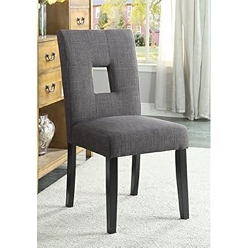 Amazon.com - Coaster 106656-CO Upholstered Dining Side Chair, In Gray ...