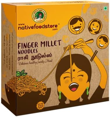 Native Food Store Ragi Millet Noodles with Finger Millet Grain, Ragula ...