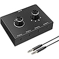 Amazon.com: 4 Port Audio Switch, 3.5mm Stereo AUX Selector, 4 Input 1 ...
