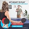 JOOLA Essentials Duel 2-Player Table Tennis Racket Set with 2 Ping Pong ...
