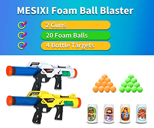 MESIXI Atomic Power Popper Gun Battle Pack Foam Ball Blaster Guns Air ...