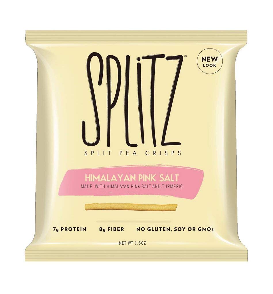 Amazon.com: Splitz Crunchy Split Pea Crisp Snacks Himalayan Pink Salt ...