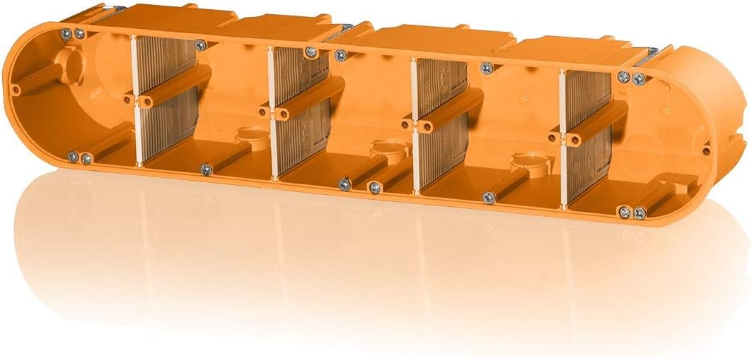 F-TRONIC Cavity Wall Solid, 5-way Socket, 60 mm Deep [Pack of 5 Blue ...