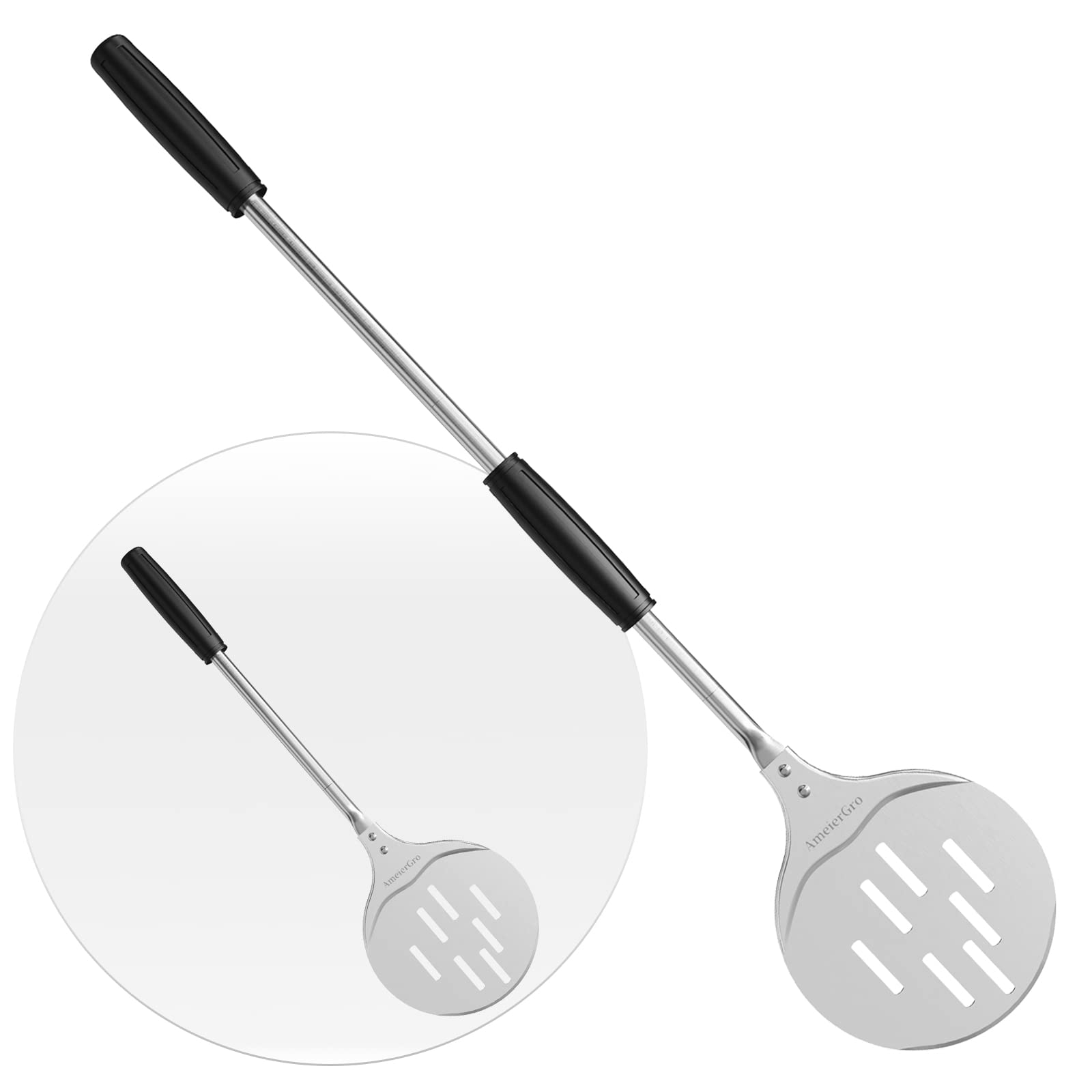 Mua Pizza Turning Peel, Perforated Pizza Peel Turner, Adjustable Long ...
