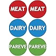 Amazon.com : Kosher Labels,Meat Dairy Parve Stickers,Freezable ...