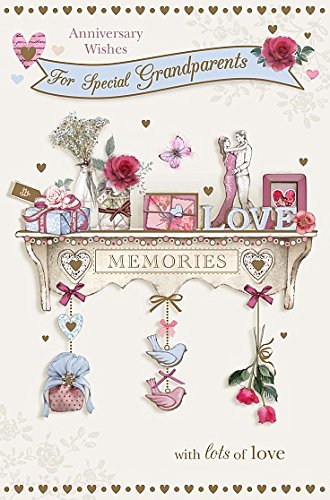 Hallmark Forever Friends Anniversary Card 'Grandparents' - Medium ...