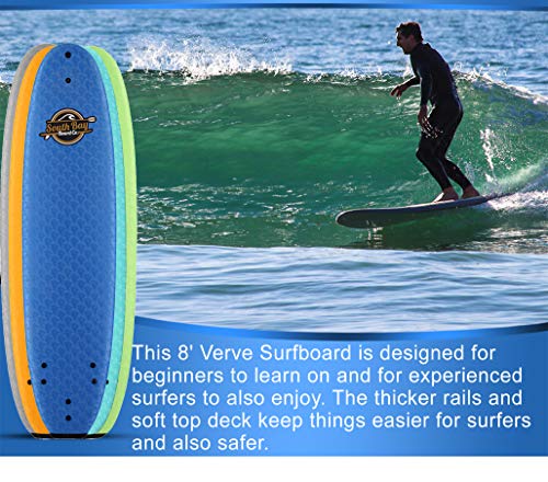 South Bay Board Co. - Premium Beginner Soft Top Surfboards - 7' | 8 ...