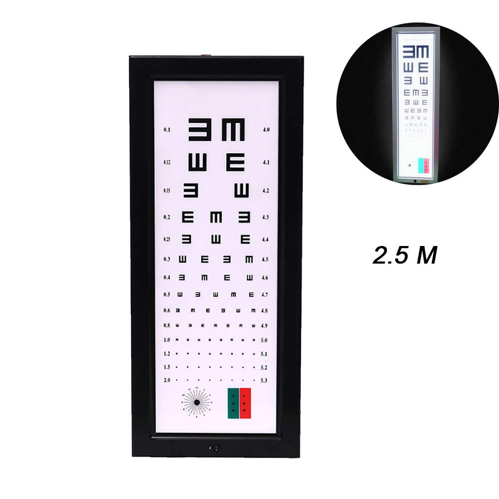 Buy Visual Acuity Chart Eye Wall Chart LED Light Box Astigmatism 
