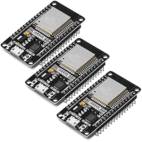 3 Pieces ESP WROOM 32 ESP32 Development Board 2.4GHz WiFi Dual Cores ...