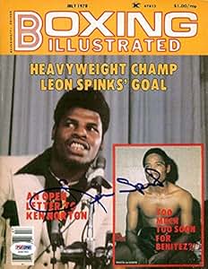 Leon Spinks Autographed Boxing Illustrated Magazine Cover #S48783 - PSA ...
