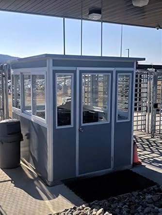 Amazon.com: Prefabricated 8' x 10' Security Guard Shack/Ticket Booth ...