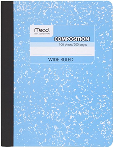 Mead Composition Book, 12 Pack of Wide Ruled Composition Notebooks ...