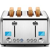 Amazon.com: REDMOND 2 Slice Toaster Retro Stainless Steel Toaster with ...