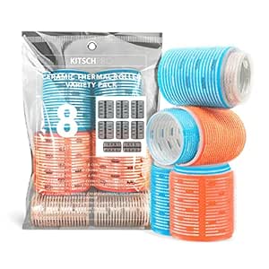 Amazon.com : Kitsch Pro Ceramic Thermal Hair Rollers - Salon Quality ...