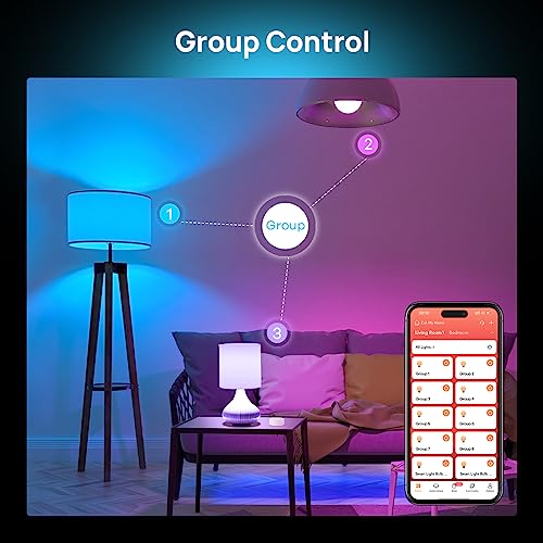 Consciot Smart Light Bulbs with Remote Control, LED Light Bulb That ...