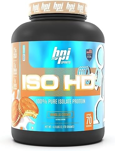 BPI Sports ISO HD Whey Protein Isolates Muscle Growth, 4.8 lb price in ...
