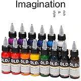 Amazon.com: Immortal Tattoo Ink "NEON RED" 1/2-oz Bottles -Tattoo Supplies-: Beauty