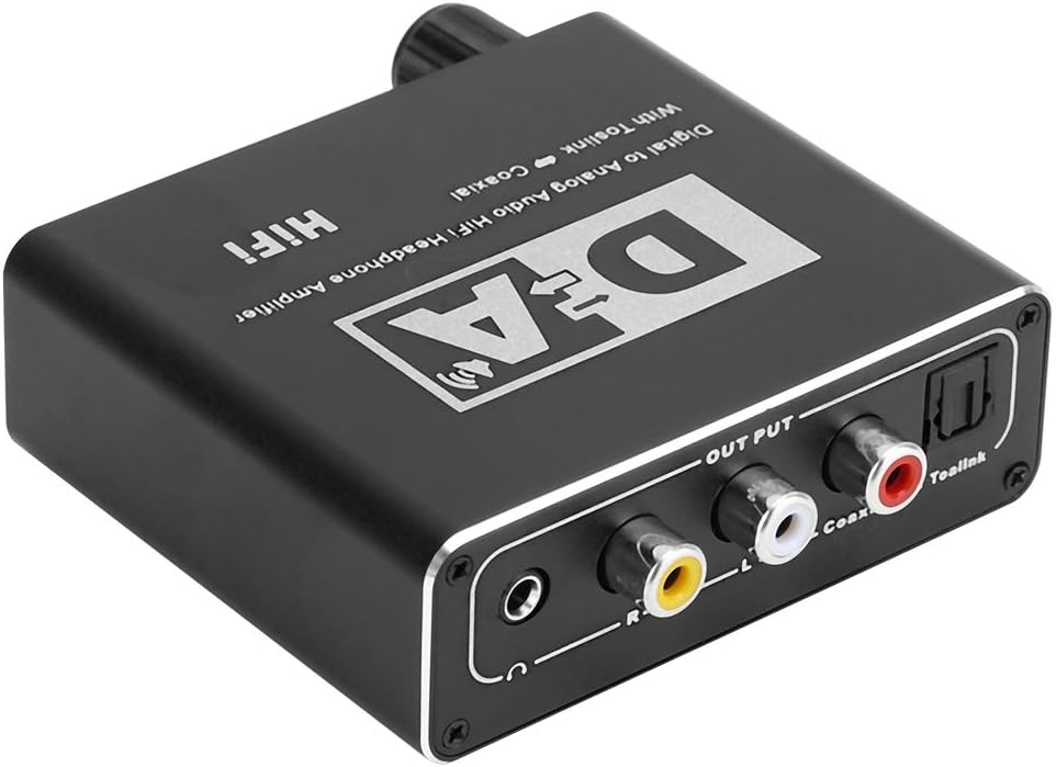 Coaxial Optical Converter, Digital Audio Decoder Analog Optical Fiber ...