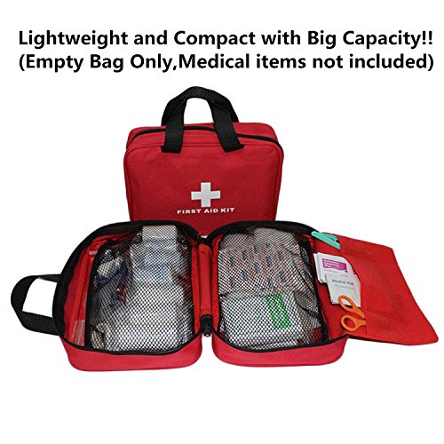 First Aid Empty Kit Bag,Lanticy Nylon First Aid Pouch Portable Medical ...