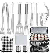 Amazon.com: POLIGO 26 PCS BBQ Set Grilling Tool with Case - Camping ...