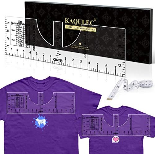Tshirt Ruler Acrylic Tshirt Alignment Tool T-Shirt Ruler Guide for ...