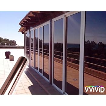Amazon.com: VViViD One-Way Gold Mirror Finish Vinyl Window Wrap Film ...