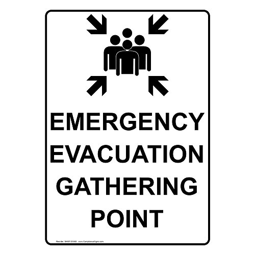 Buy ComplianceSigns Vertical Aluminum Emergency Evacuation Gathering ...