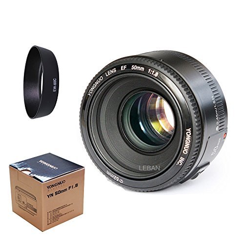 YONGNUO YN50mm f1 8 YN EF 50mm f/1 8 AF Lens YN50 Aperture Auto Focus ...