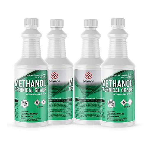 Methanol - Technical Grade - 1 Gallon - (4) 32 Fl Oz - Uses: Organic ...
