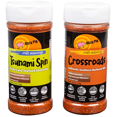 Dizzy Pig BBQ Tsunami Spin and Crossroads Chicken / Poultry Rub Spice ...