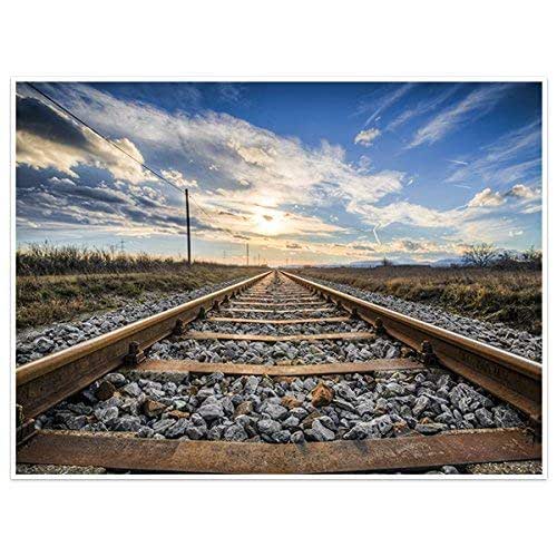 Amazon.com: Railroad Tracks Photography Wall Art Poster : Handmade Products