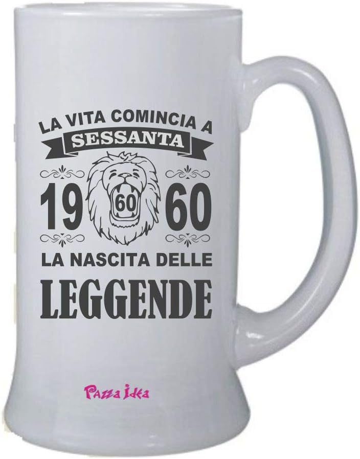 Bicchieri da birra pazza idea Boccale Bicchiere Birra Scritta Vita ...