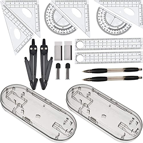 Rocutus Math Geometry Kit Set,Drawing Compass Protractor and Compass ...