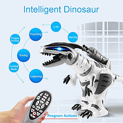 Dollox Remote Control Dinosaur Robot RC Interactive Electronic Pet ...