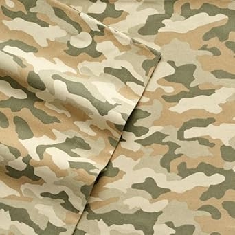 Cuddl Duds Camo Flannel Sheet Set - QUEEN Camouflage Sheets by Cuddl ...
