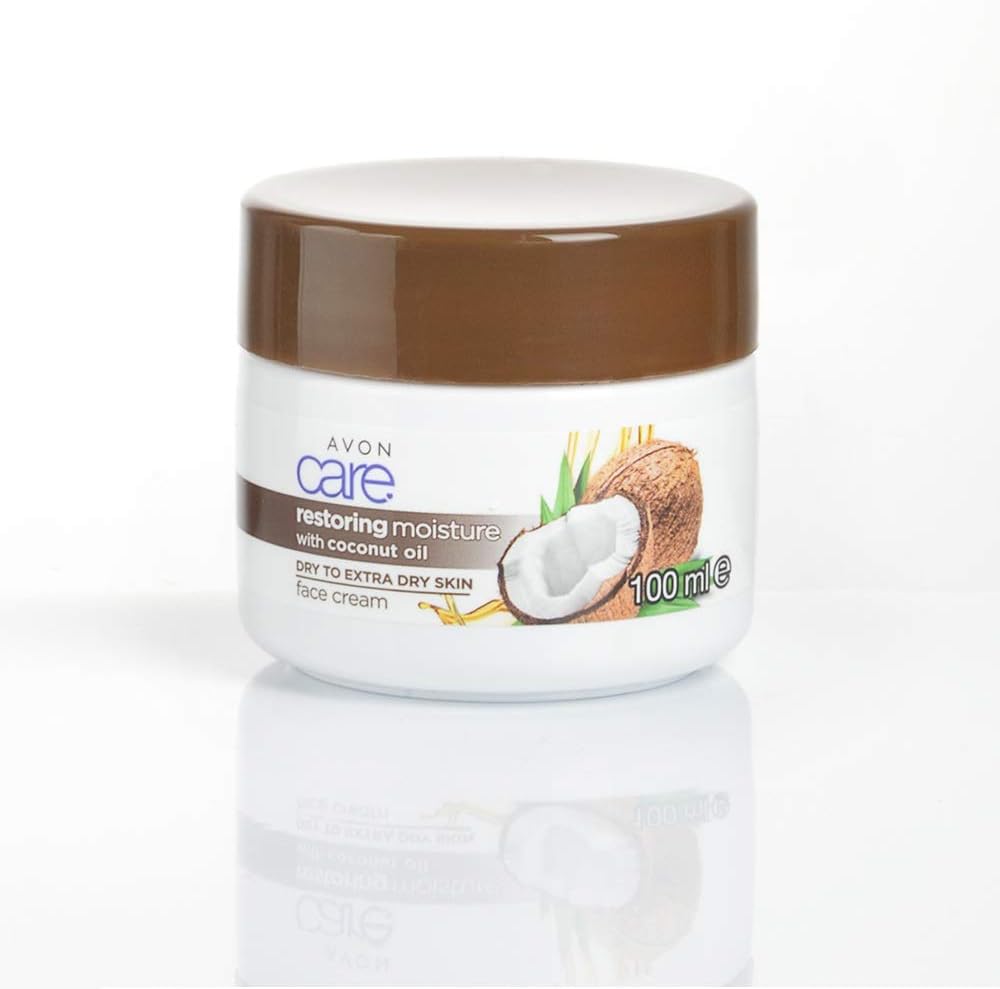 Avon Care que restaura la crema facial humectante con aceite de coco ...
