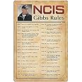 Amazon.com: ETCOTUY Vintage Ncis Gibbs Rules Tin Sign Wall Decor ...