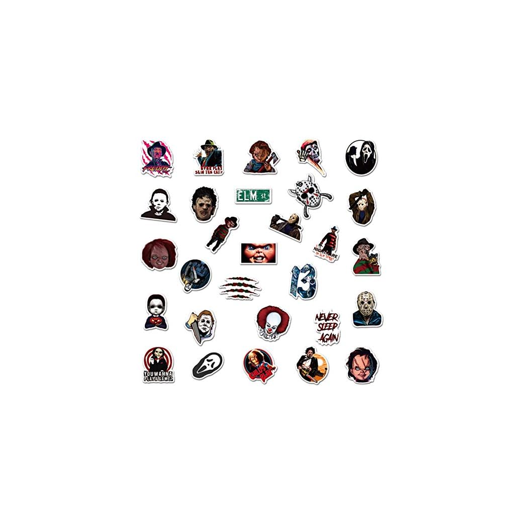 Horror Movie Characters Stickers|50PCS|Vinyl Waterproof Stickers for ...