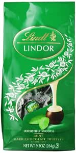 Amazon.com : Lindt LINDOR Mint Dark Chocolate Truffles ,9.3 Ounce ...