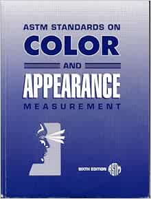 Amazon.com: Astm Standards on Color and Appearance Measurement ...
