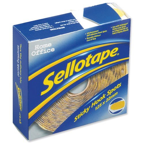 Sellotape Sticky Hook Strip 25mmx12m Yellow Ref 1445179: Amazon.co.uk ...