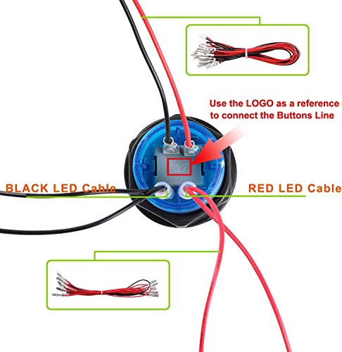 Fosiya 4 player led arcade kit ellipse oval style joystick