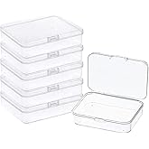 Amazon.com: 6 Pcs Mini Plastic Storage Containers Box with Lid, 4.5x3.4 ...