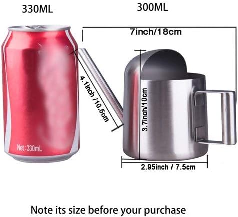 IMEEA® Bonsai Watering Can Super Tiny 11OZ/300ml Mini Brushed Stainless Steel for Little Kids ...