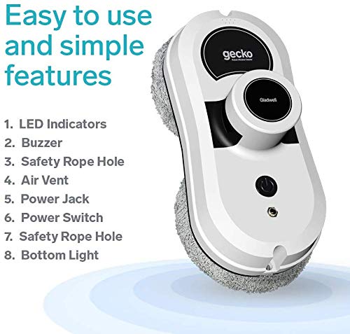 Gladwell, Gecko Robot Limpiador de ventanas, aplicación de tecnología ...
