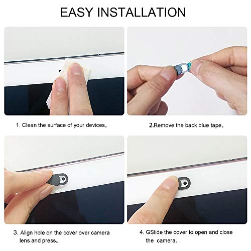 Camera Cover, Webcam Cover Slide, Ultra-Thin for Laptop, MacBook, PC ...