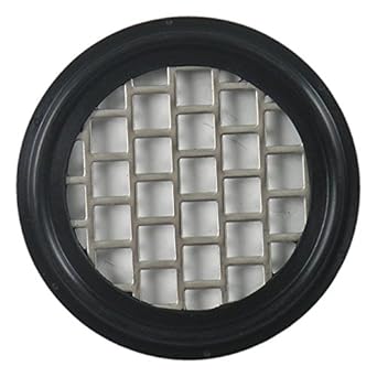 EPDM Sanitary Tri-Clamp Screen Gasket, Black - 3/4" w/ 4 Mesh (316L ...