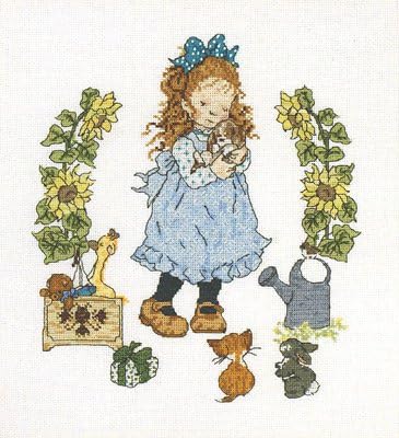 DMC Sarah Kay World of Sarah Kay Cross Stitch Kit bl68361: Amazon.co.uk ...